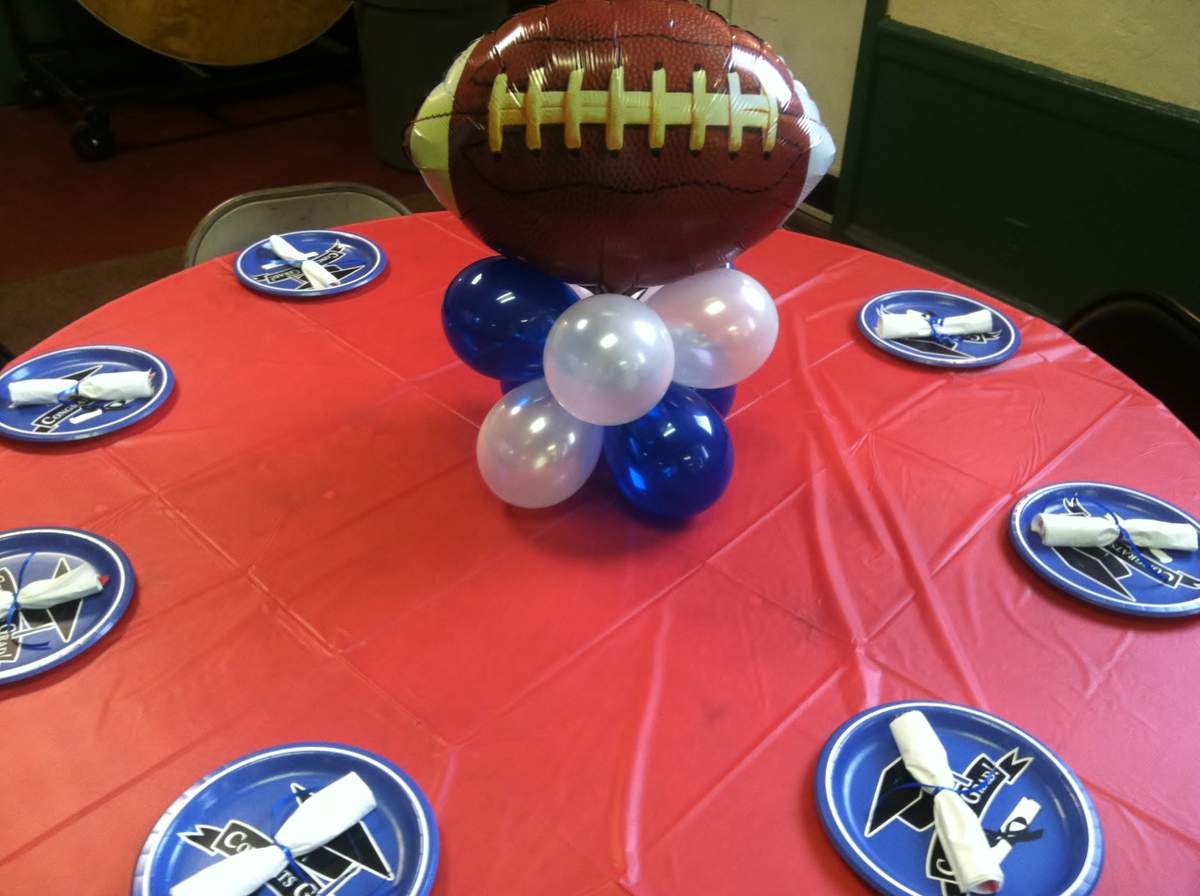 Football Graduation/End of School Party Ideas | Photo 6 of 14 | Catch ...