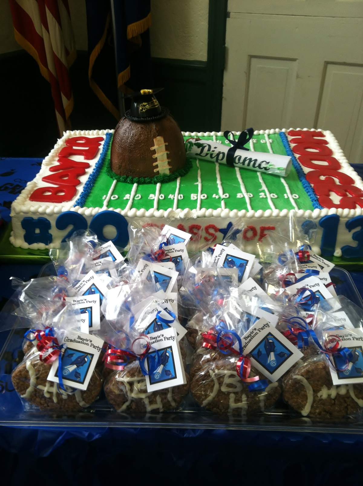 Football Graduation/End of School Party Ideas | Photo 6 of 14 | Catch ...