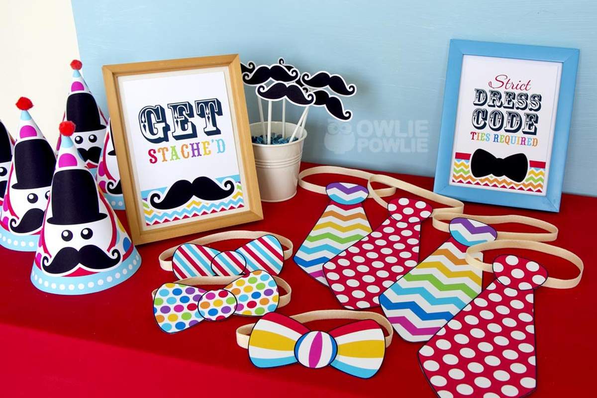 Little Man Mustache Bash Birthday Party Ideas | Photo 17 of 25 | Catch ...