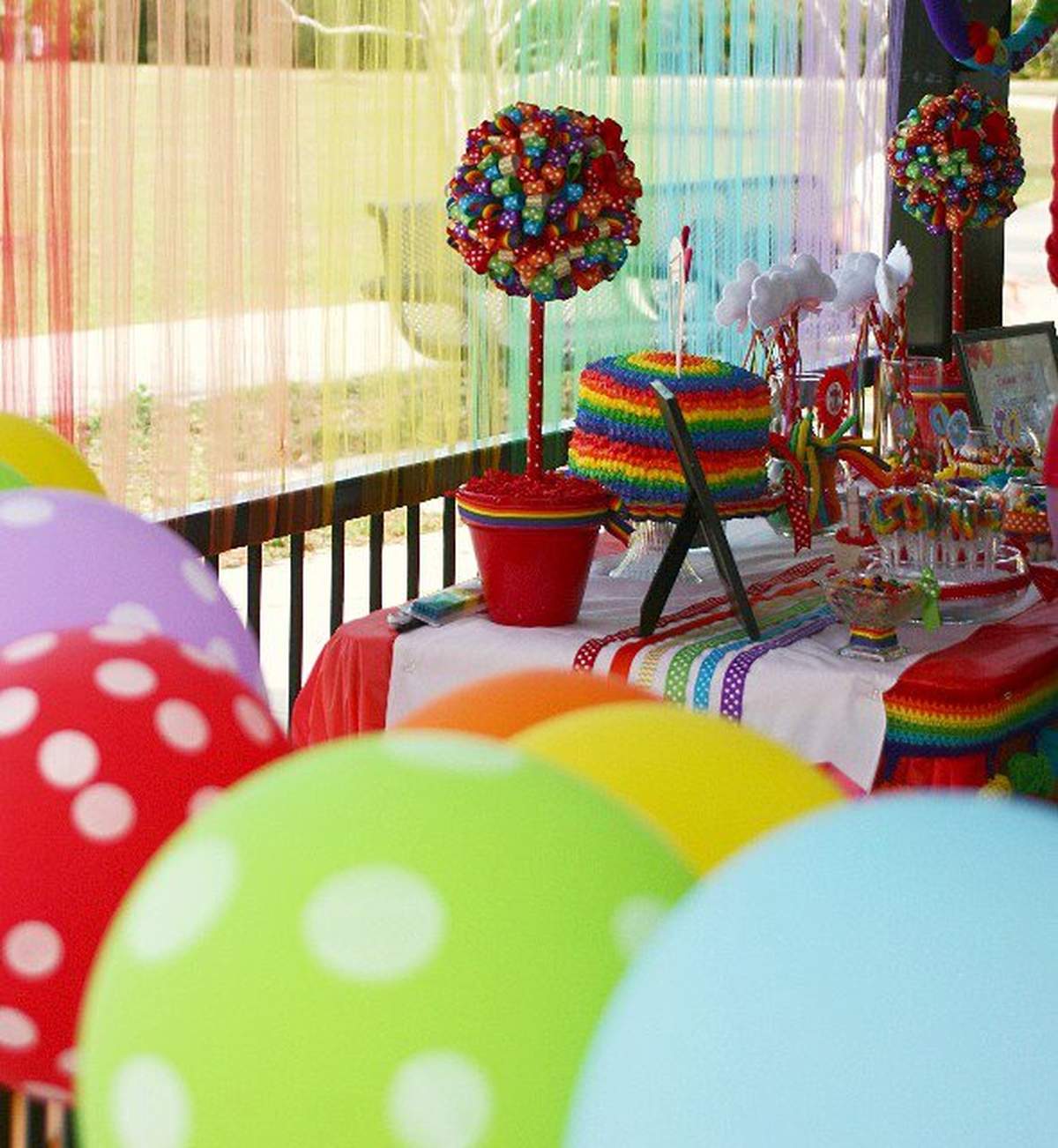 Rainbow, Rain-BOWS Birthday Party Ideas | Photo 5 of 30 | Catch My Party