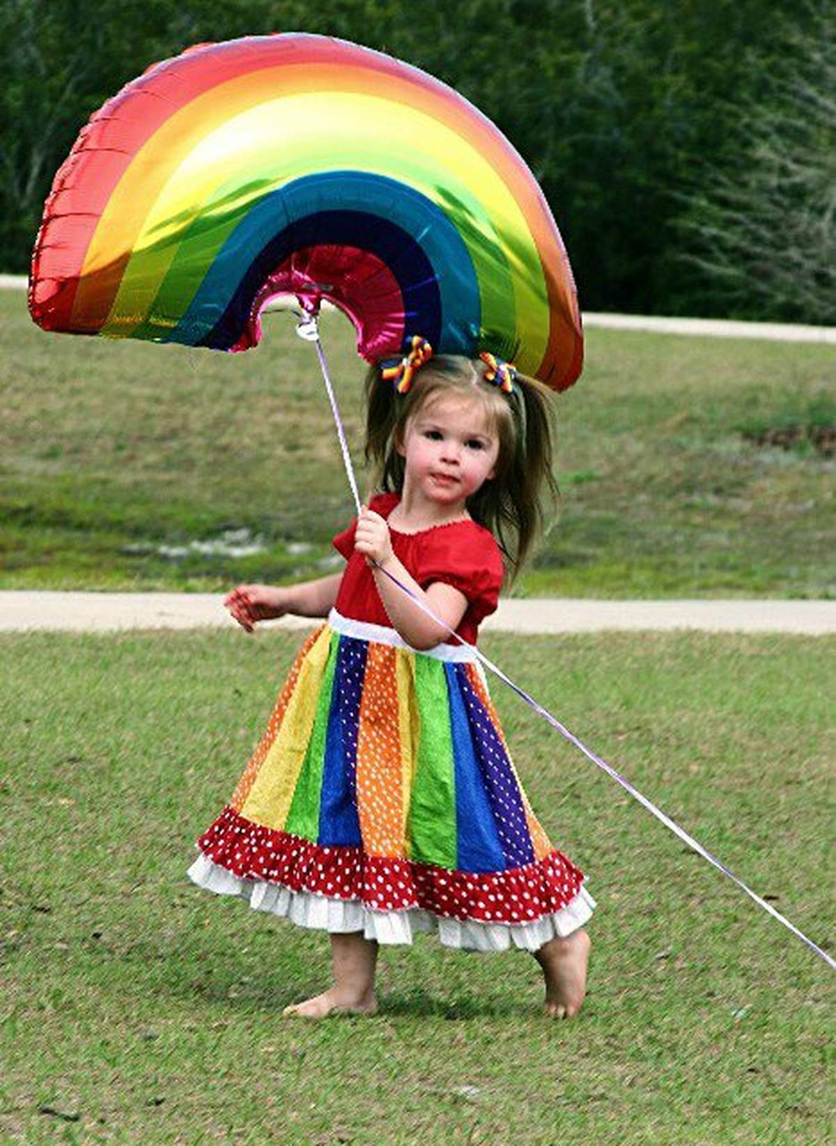 Rainbow, Rain-BOWS Birthday Party Ideas | Photo 26 of 30 | Catch My Party