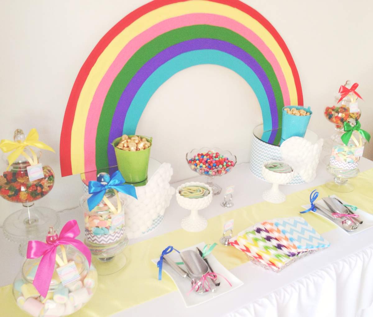 Rainbow Baby Shower Party Ideas Photo 11 Of 16 Catch My Party