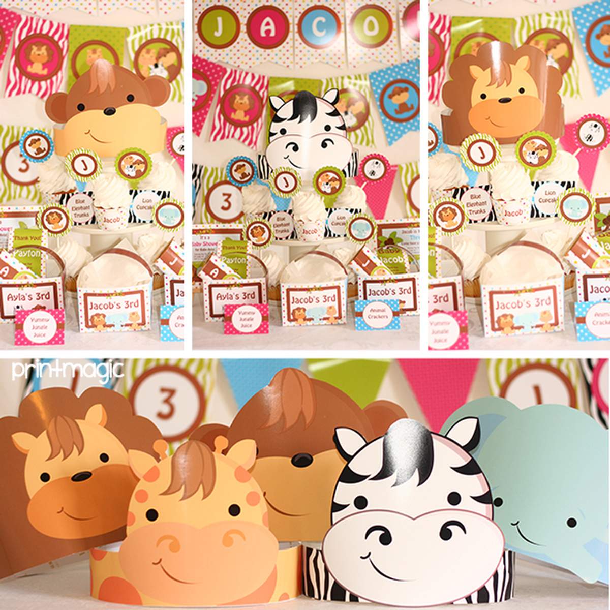 Jungle Safari Animals Birthday Jungle Cuties Catch My Party