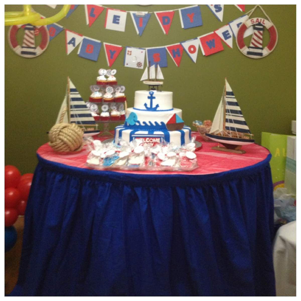 Nautical Baby Shower Party Ideas | Photo 4 of 8 | Catch My Party