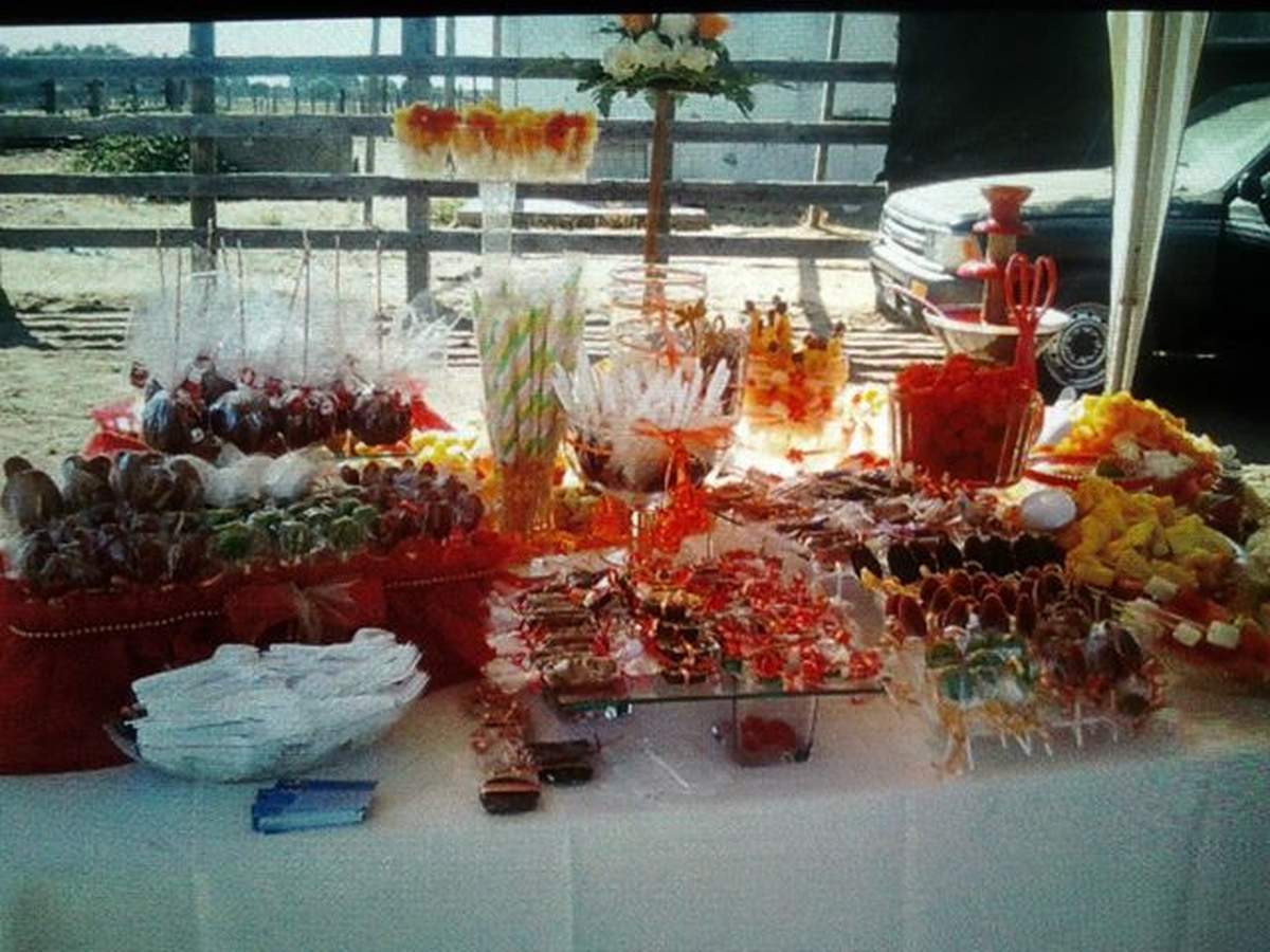 Candy Bar Table Wedding Party Ideas | Photo 4 of 7 | Catch My Party
