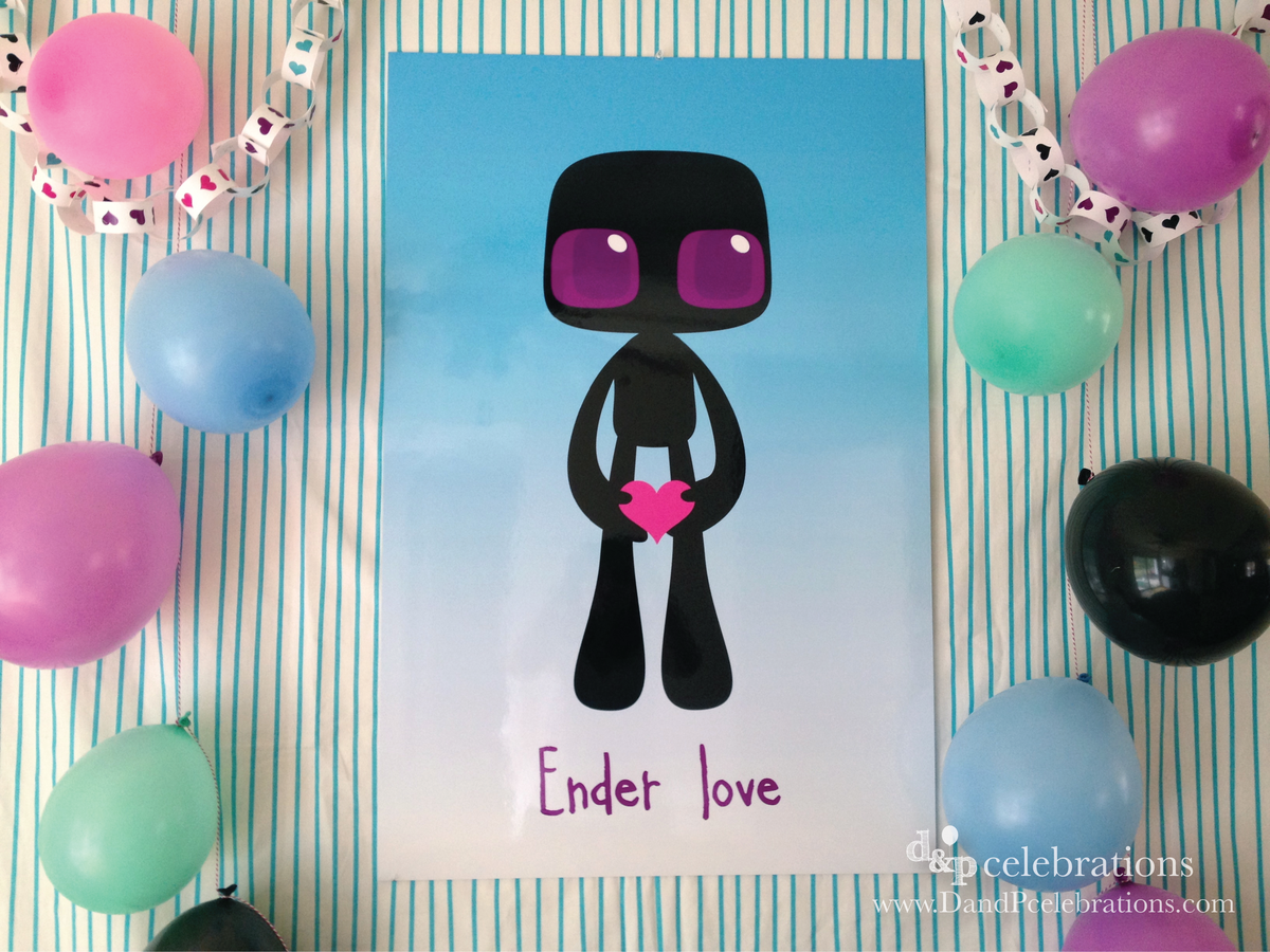 Birthday "Ender Love Birthday Party" | Catch My Party