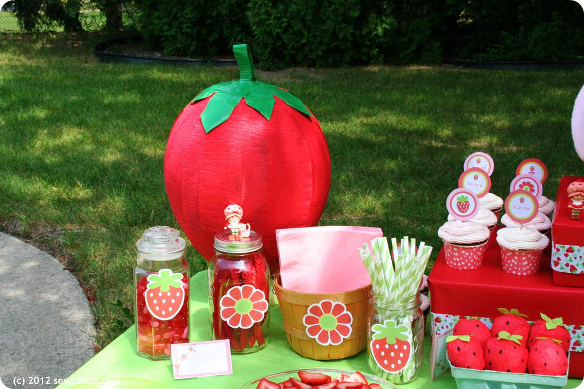 Strawberry Shortcake Birthday Party Ideas | Photo 8 of 13 | Catch My Party
