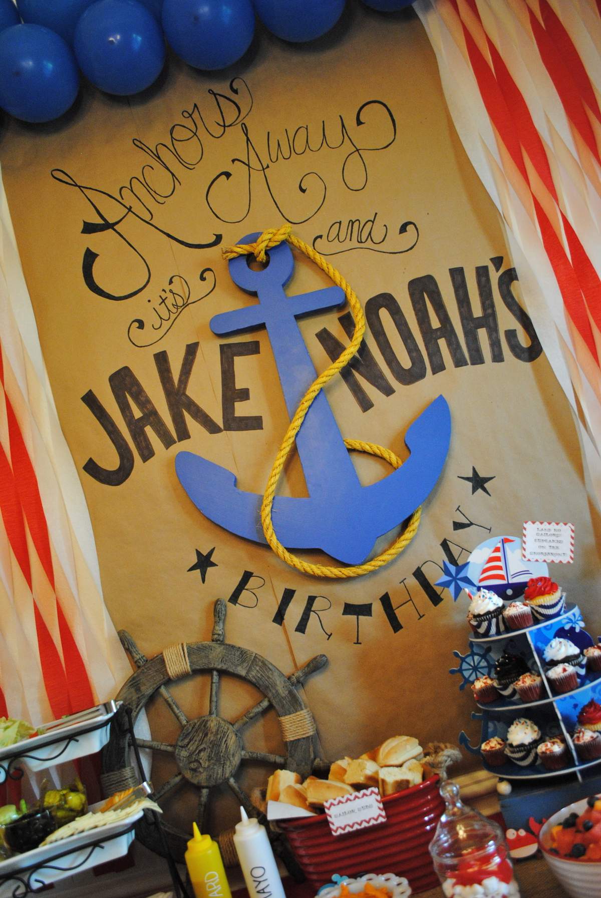 Sailor/nautical Birthday Party Ideas | Photo 47 of 53 | Catch My Party