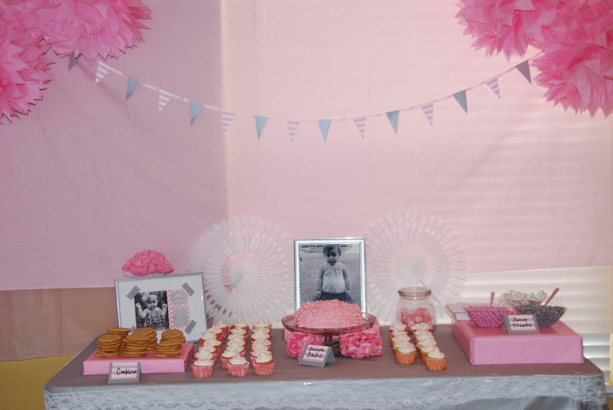 Pink and Grey Birthday Party Ideas | Photo 2 of 16 | Catch My Party