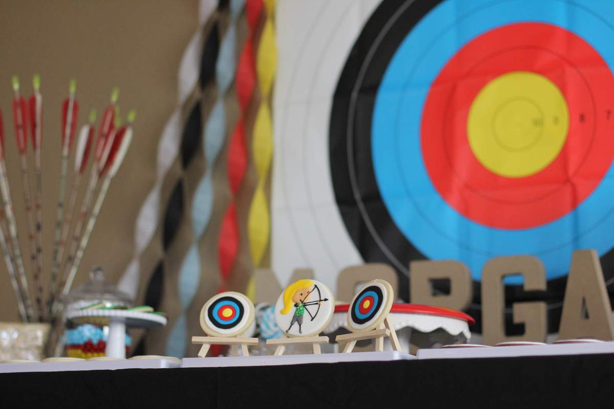 Archery; Sports Birthday Party Ideas | Photo 25 of 32 | Catch My Party