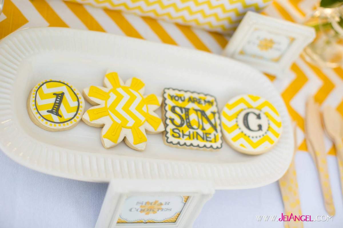 Sunshine Chevron Birthday Party Ideas | Photo 1 of 23 | Catch My Party