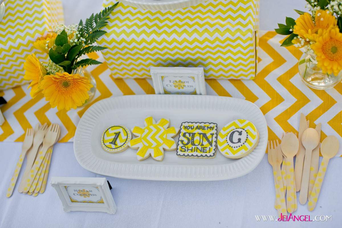 Sunshine Chevron Birthday Party Ideas | Photo 8 of 23 | Catch My Party
