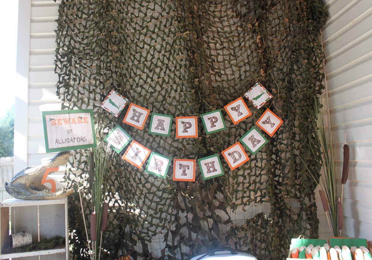 Alligator/Swamp Birthday Party Ideas | Photo 14 of 38 | Catch My Party