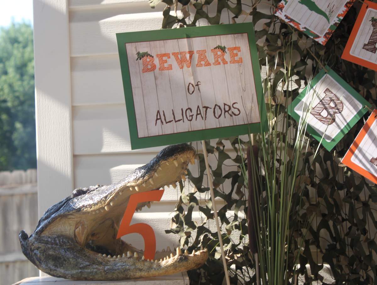 Alligator/Swamp Birthday Party Ideas | Photo 14 of 38 | Catch My Party