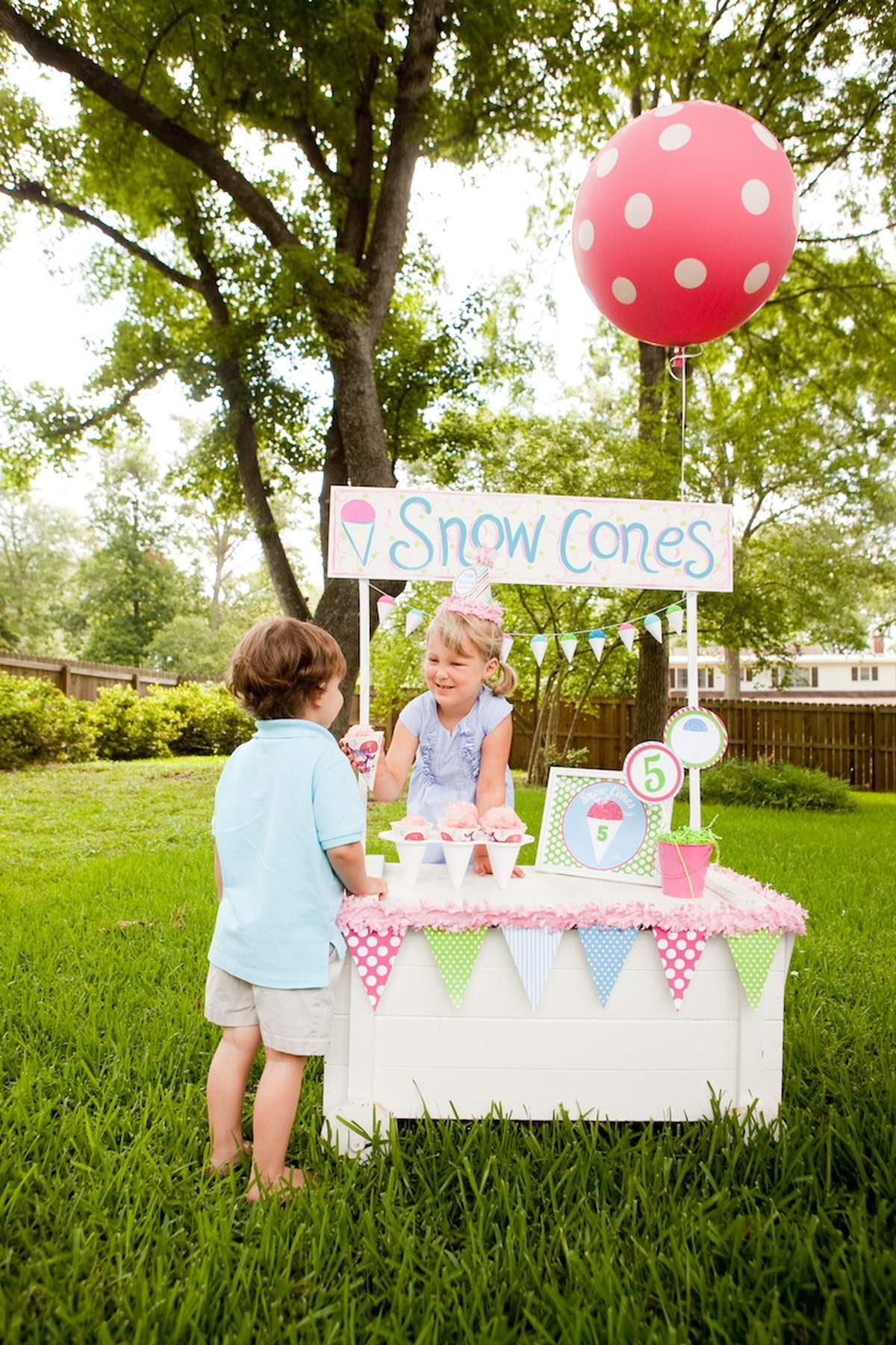 Summer Snow Cones Birthday Party Ideas | Photo 1 of 44 | Catch My Party