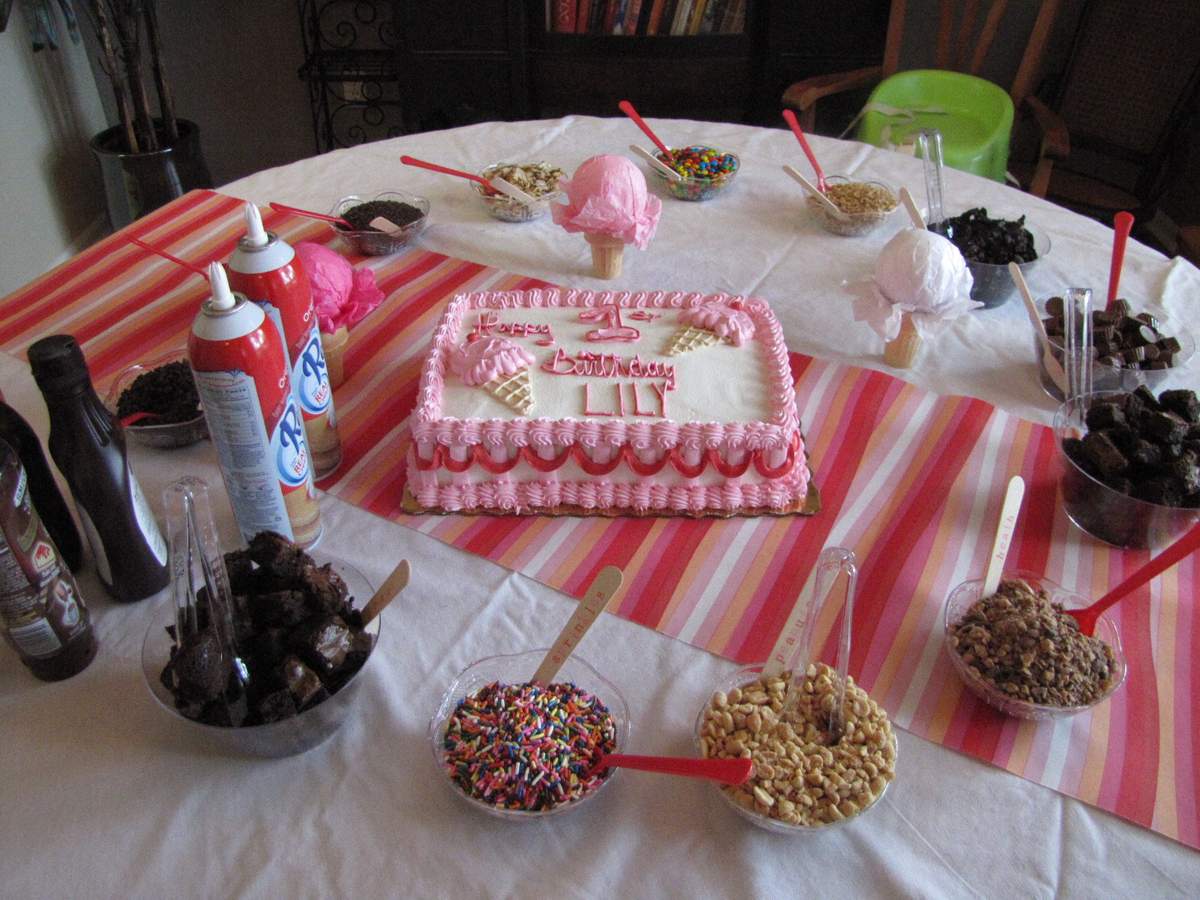 Ice Cream Social Birthday Party Ideas | Photo 13 of 15 | Catch My Party