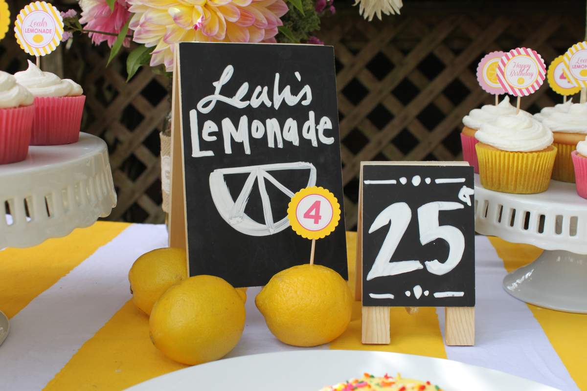 Lemonade Birthday Party Ideas | Photo 1 of 15 | Catch My Party