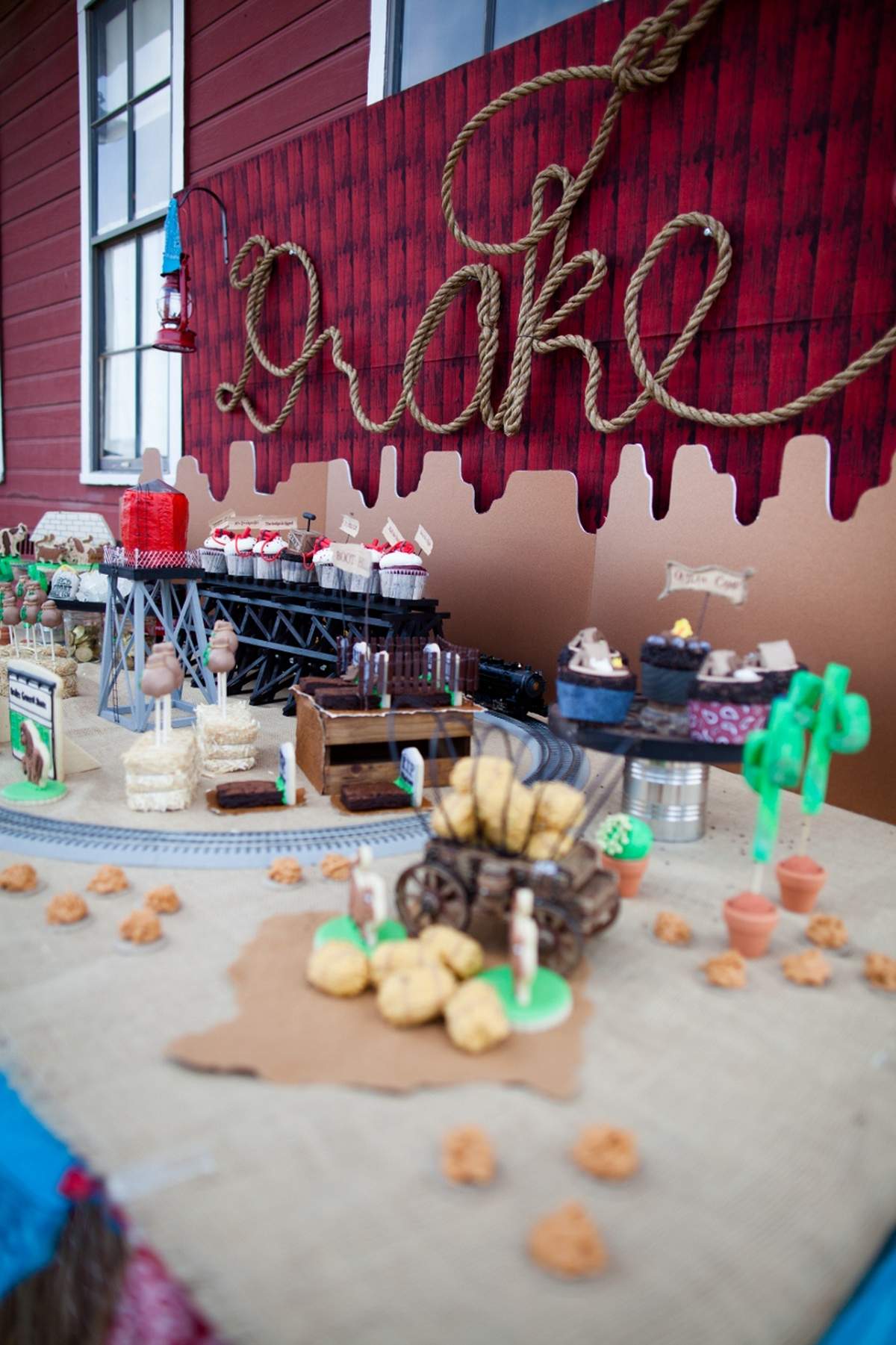 Train party, cowboy party, western party Birthday Party Ideas | Photo 1 ...