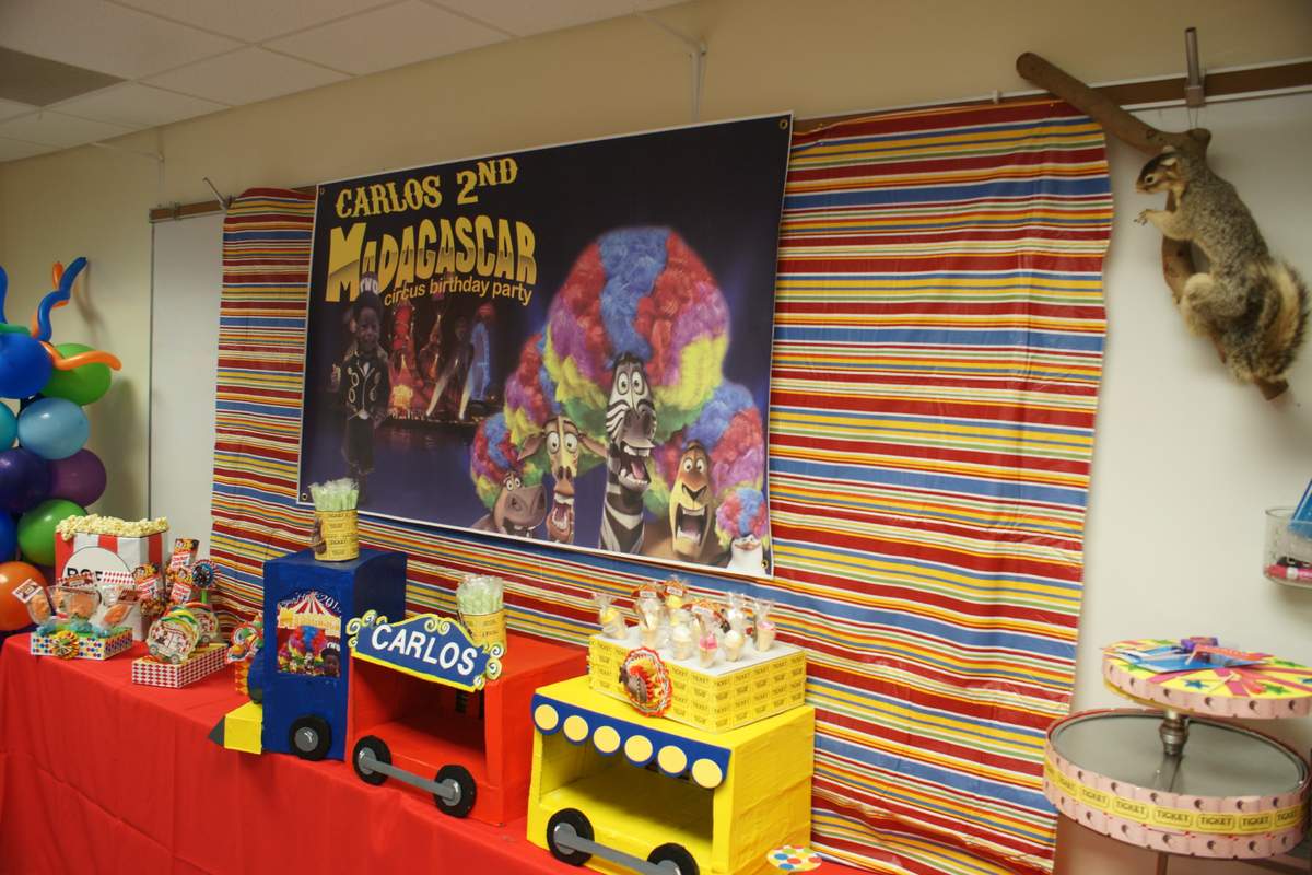 Madagascar Circus Birthday Party Ideas | Photo 34 of 103 | Catch My Party