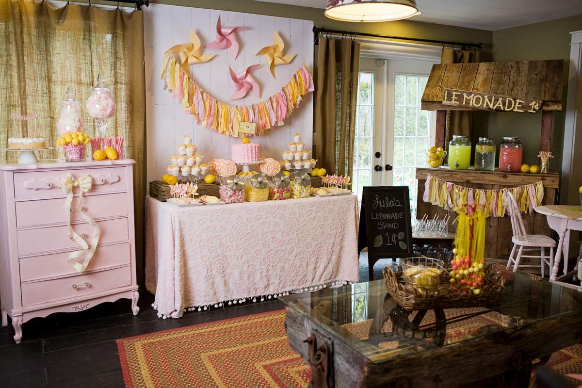 Lemonade Stand Birthday Party Ideas | Photo 24 of 31 | Catch My Party