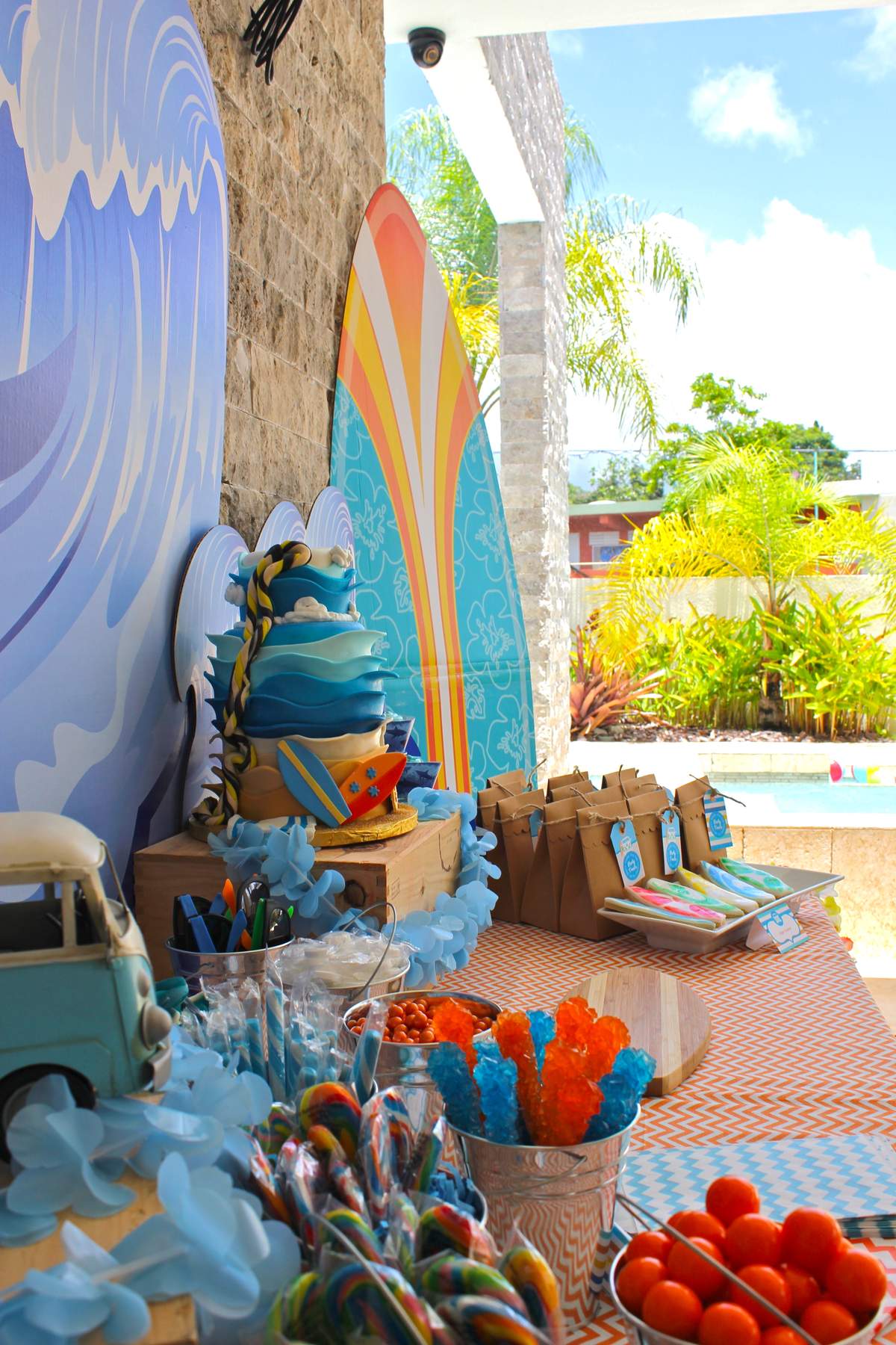 Surfing Birthday Party Ideas | Photo 1 of 53 | Catch My Party