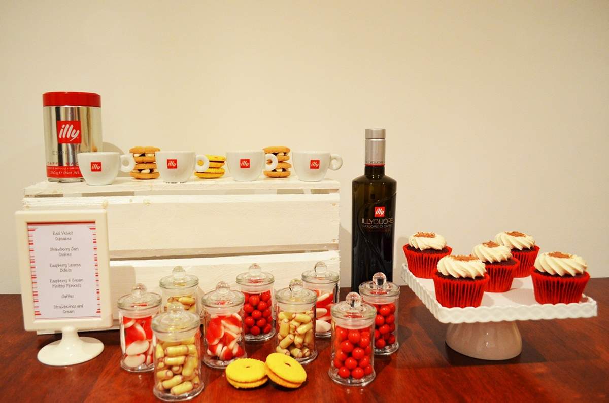 Red and White / Office Party "Red and White Dessert Table" | Catch My Party