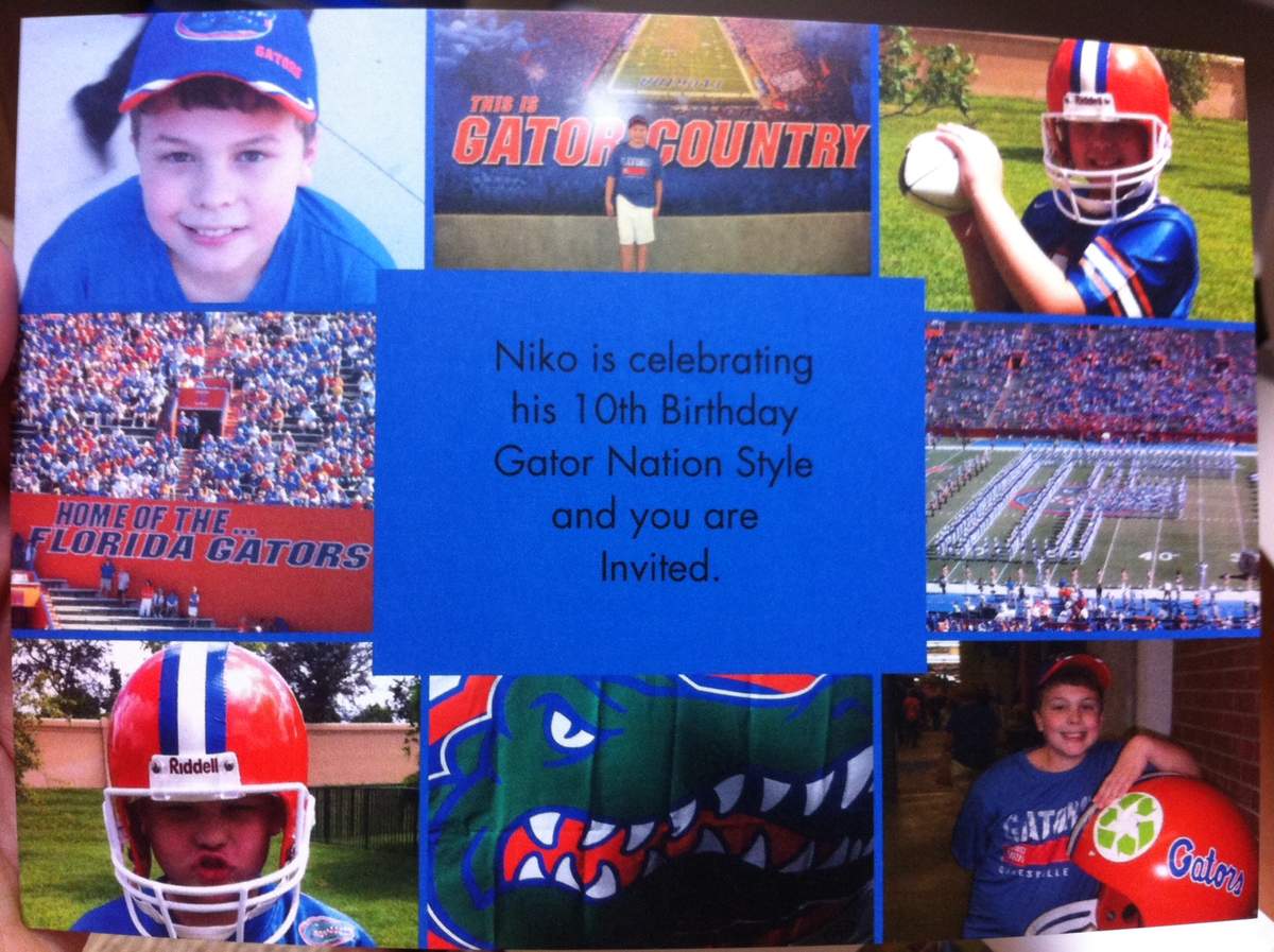 Football/Gators Birthday Party Ideas | Photo 36 of 45 | Catch My Party