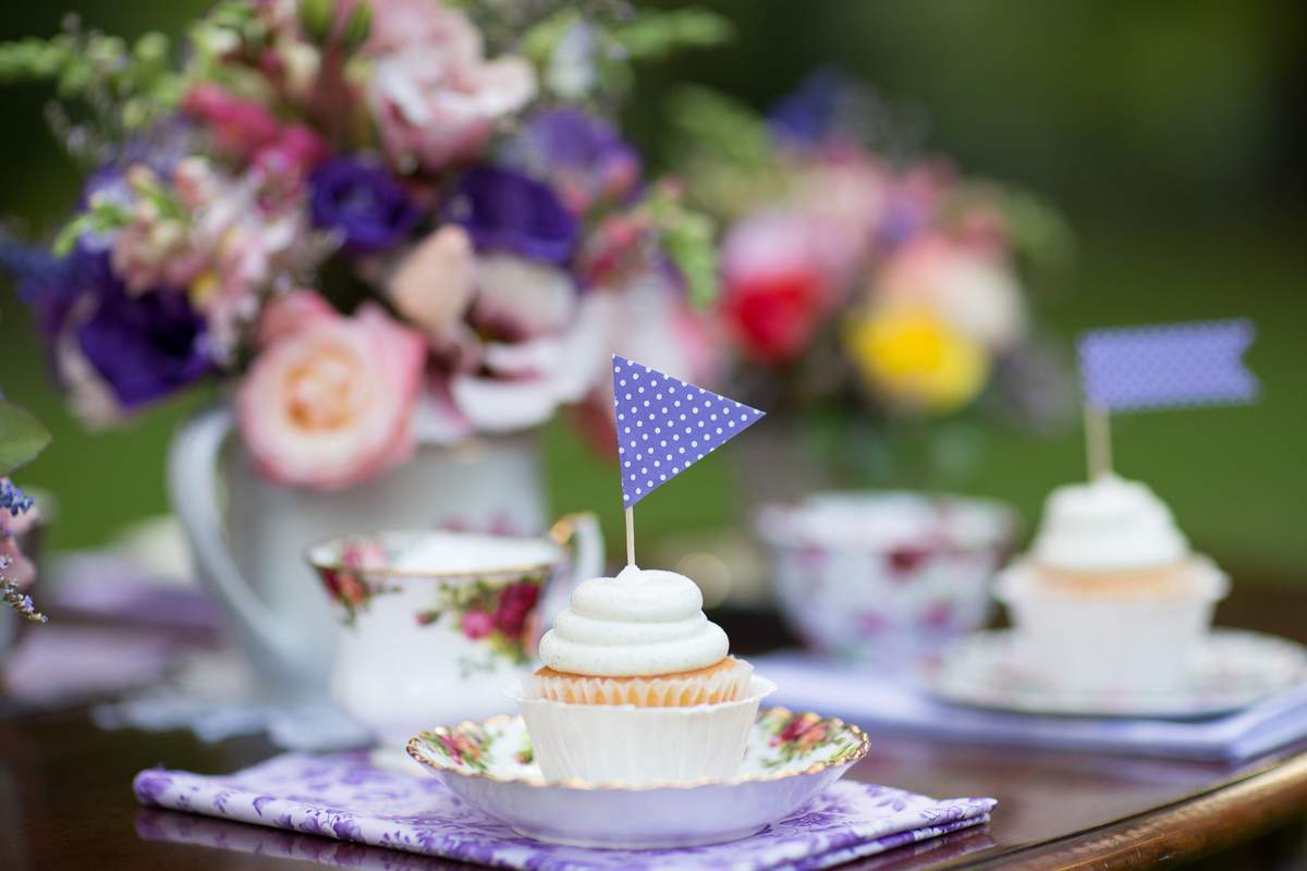 Purple and turquoise Tea Party Party Ideas | Photo 2 of 18 | Catch My Party