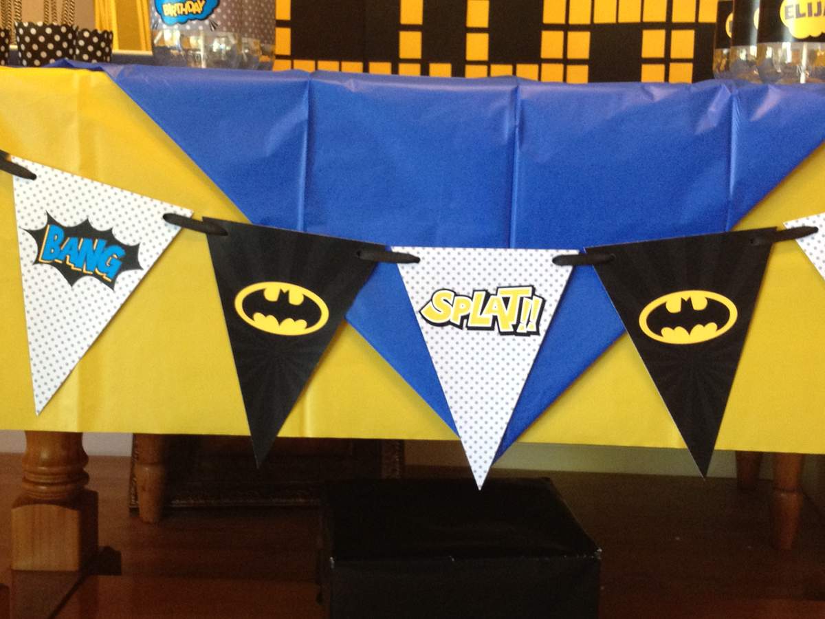 Batman Theme Birthday Party Birthday Party Ideas | Photo 1 of 15 ...