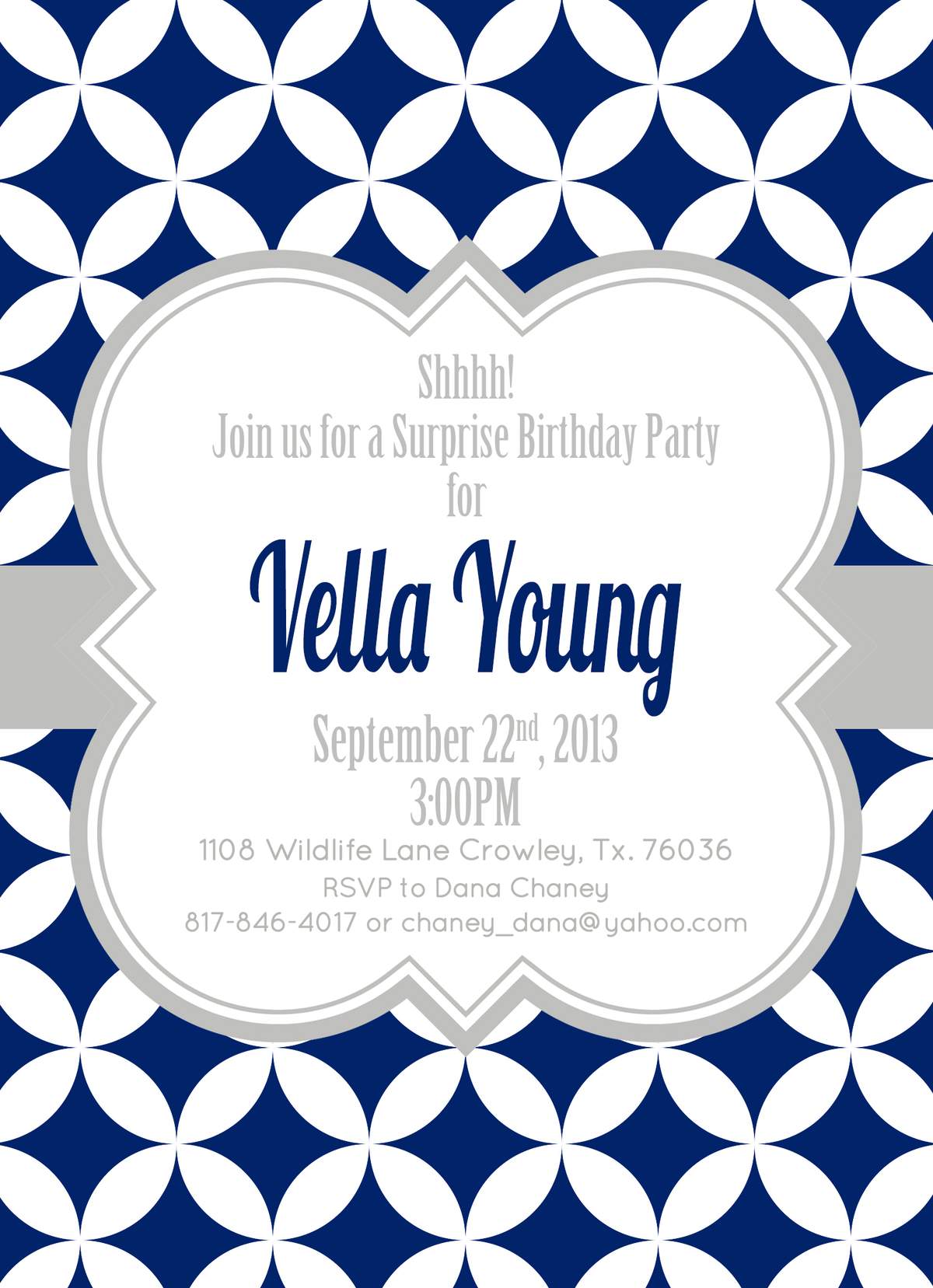 Blue and white Birthday Party Ideas | Photo 5 of 9 | Catch My Party