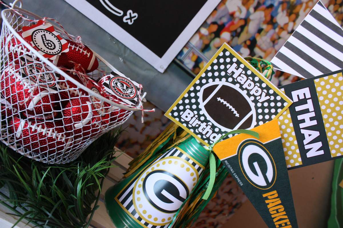 All Wisconsin - Packers, Brewers and Badgers Birthday Party Ideas ...