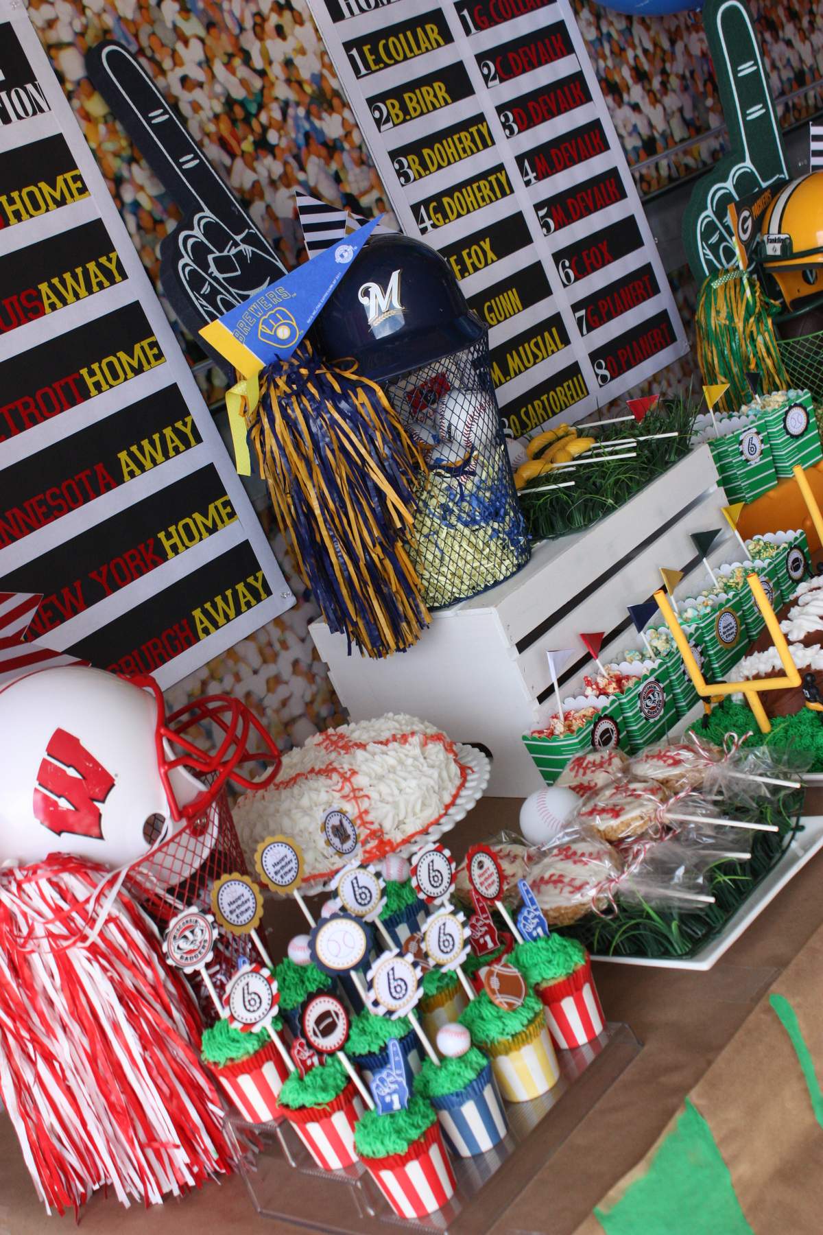 All Wisconsin - Packers, Brewers and Badgers Birthday Party Ideas ...