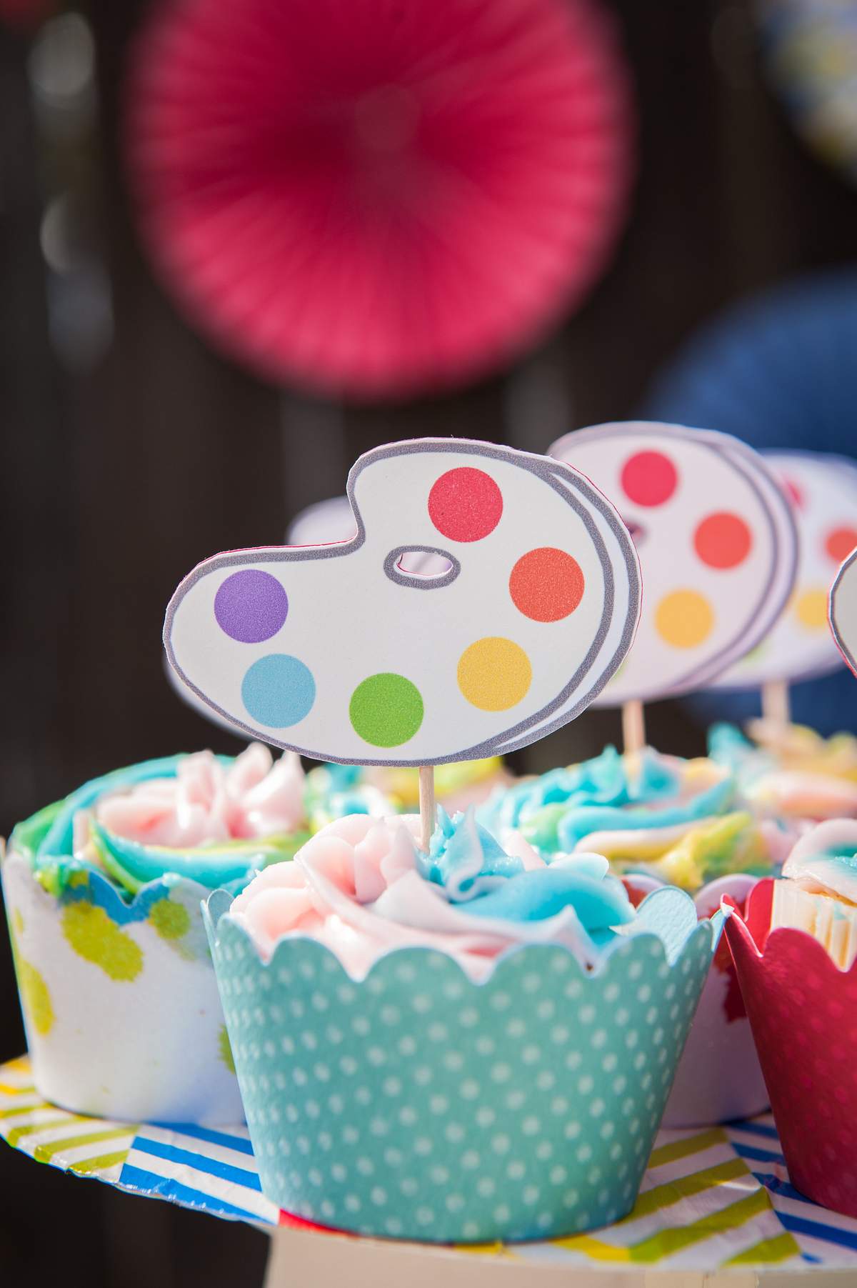 Pop Art, art, modern, rainbow, Birthday Party Ideas | Photo 1 of 52 ...