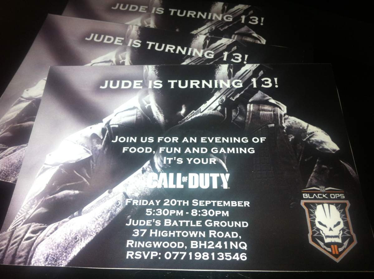 Call of Duty Birthday Party Ideas | Photo 1 of 5 | Catch My Party