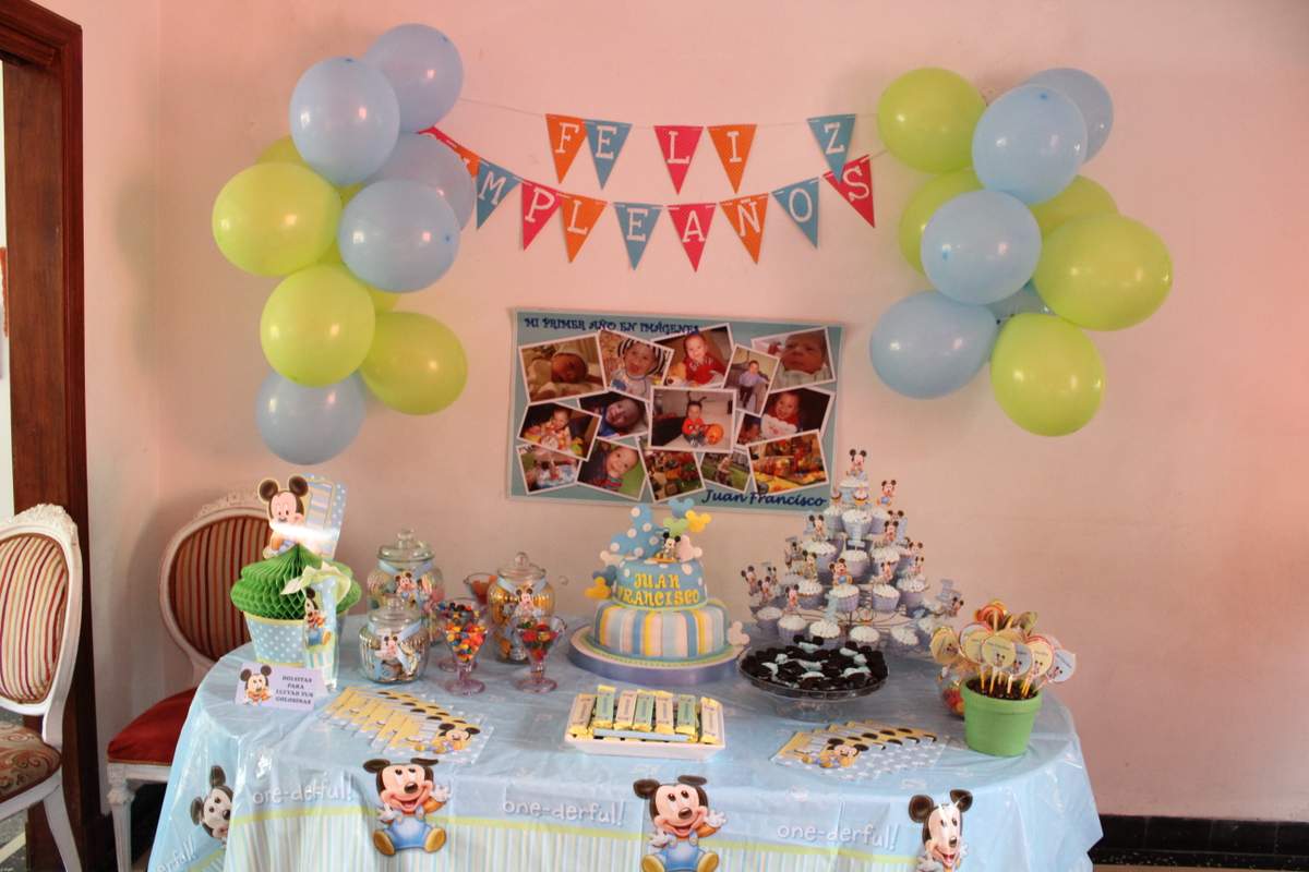 Baby Mickey Mouse Birthday Party Ideas | Photo 5 of 14 | Catch My Party