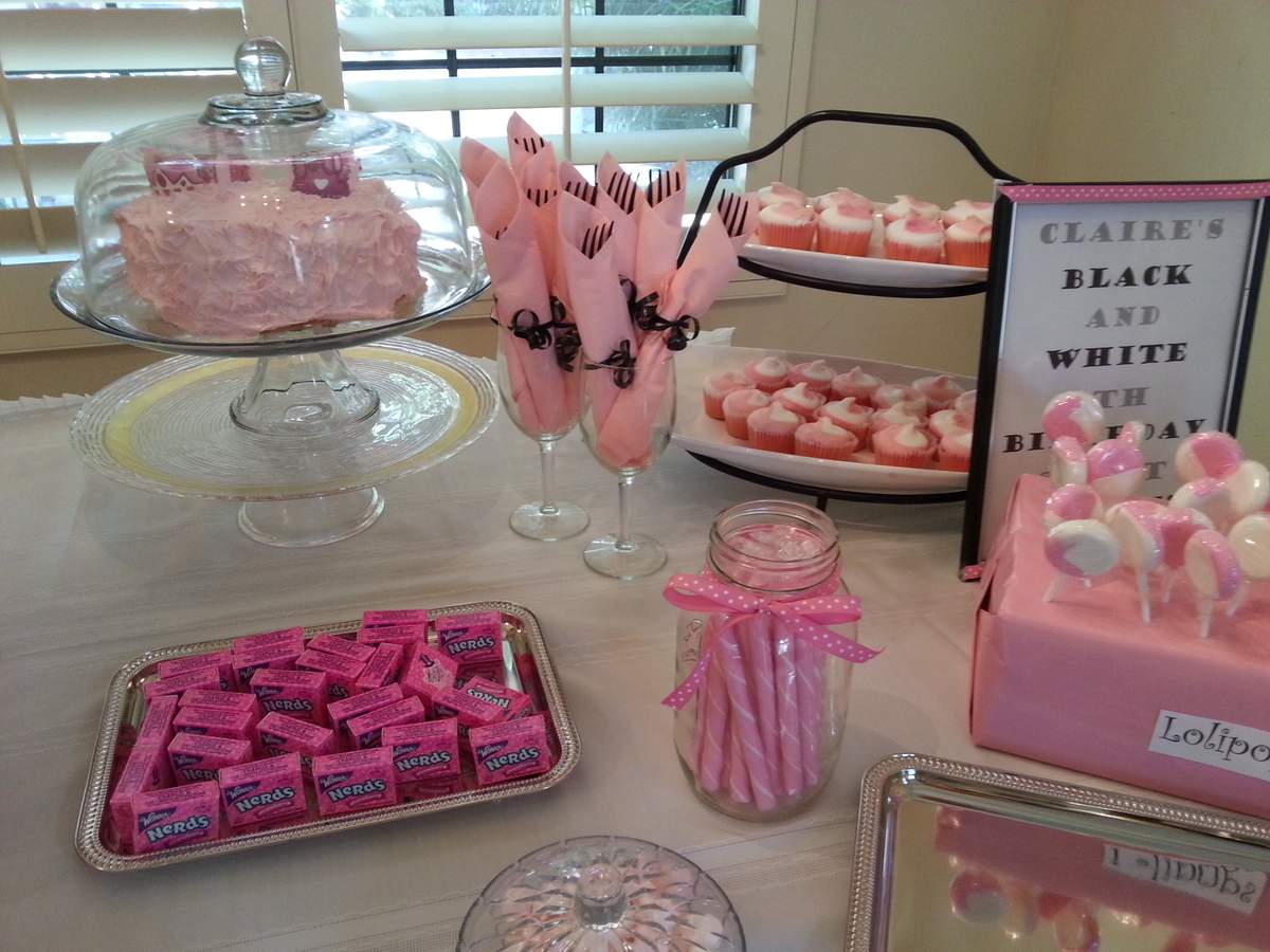 Pink Candy Theme Birthday Party Ideas | Photo 13 of 18 | Catch My Party