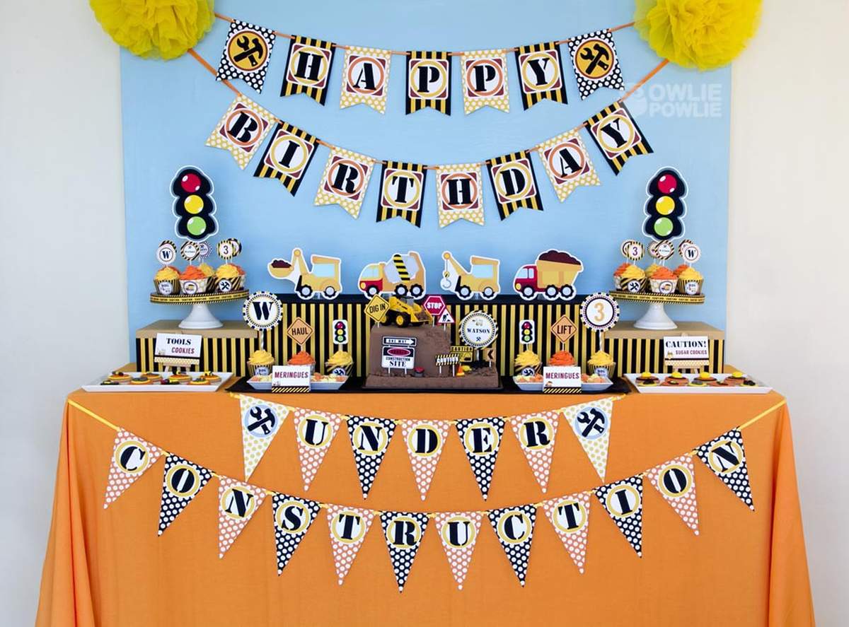 Construction party Birthday Party Ideas | Photo 12 of 28 | Catch My Party