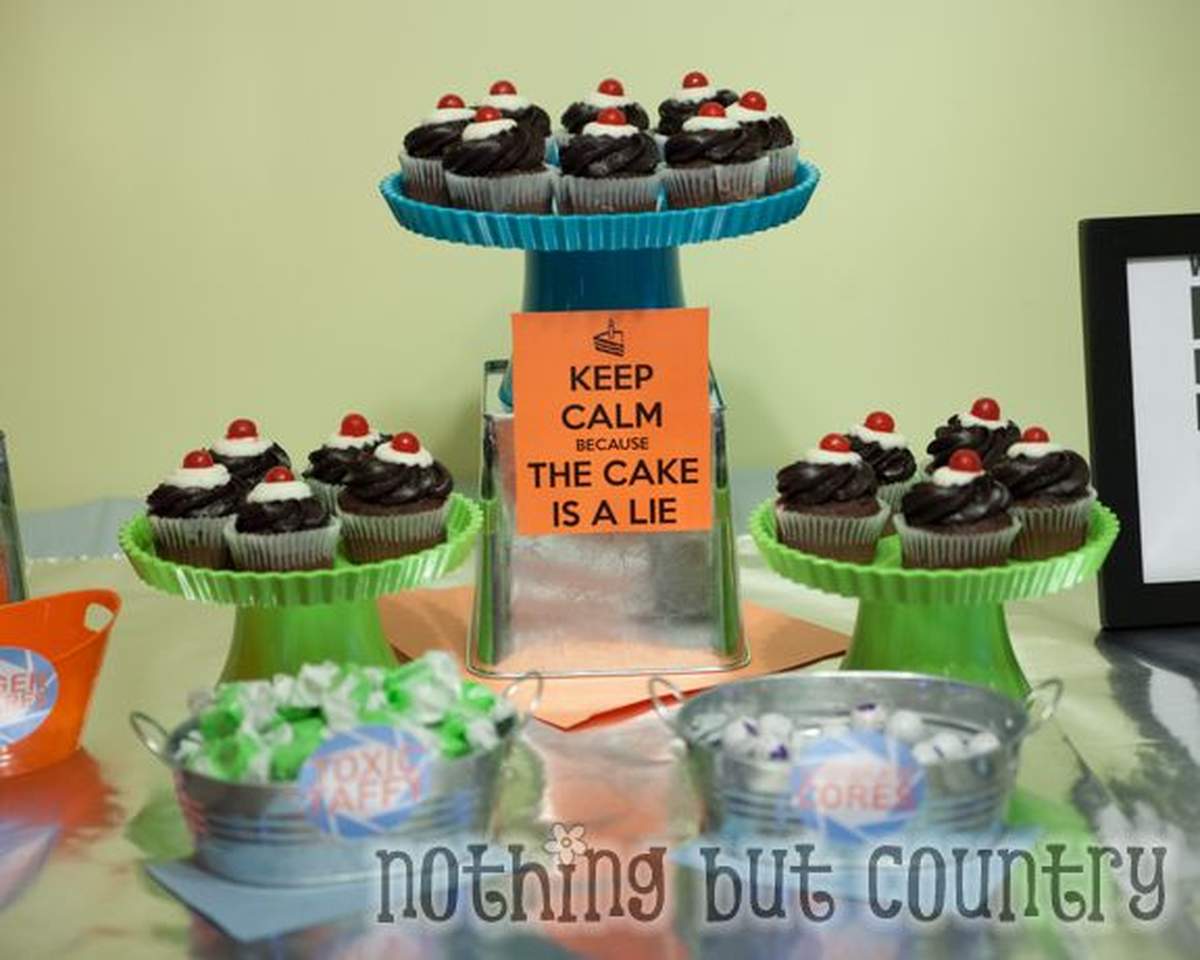 Portal 2 Game Birthday Party Ideas | Photo 1 of 41 | Catch My Party
