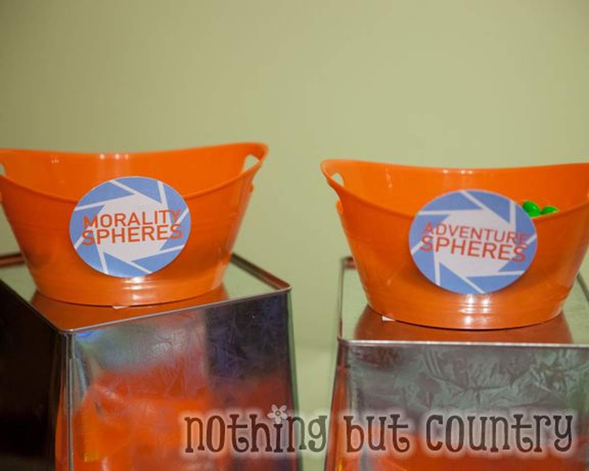 Portal 2 Game Birthday Party Ideas | Photo 1 of 41 | Catch My Party