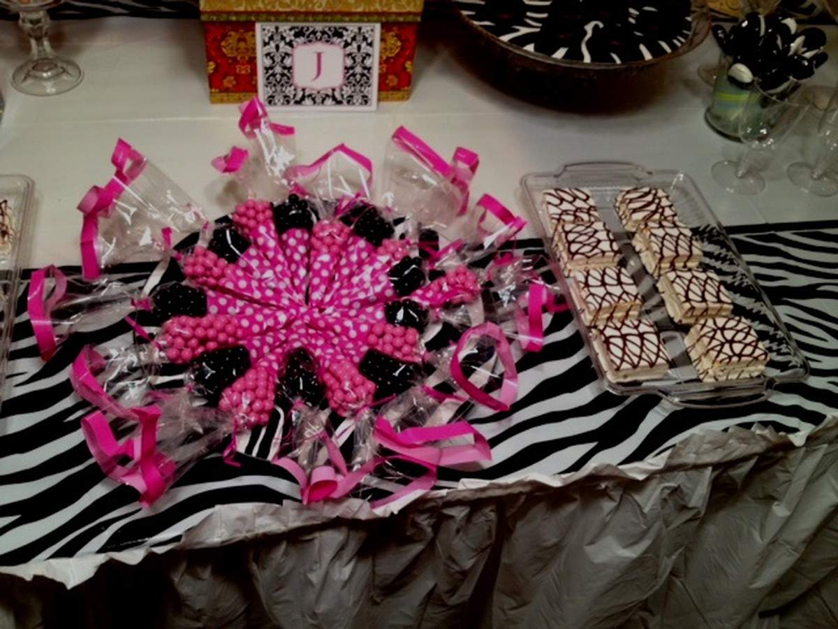 Pink/Zebra Theme Birthday Party Ideas | Photo 7 of 13 | Catch My Party