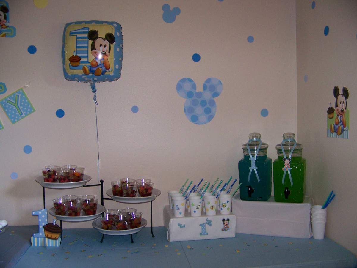 Baby Mickey Mouse Birthday Party Ideas | Photo 31 of 39 | Catch My Party