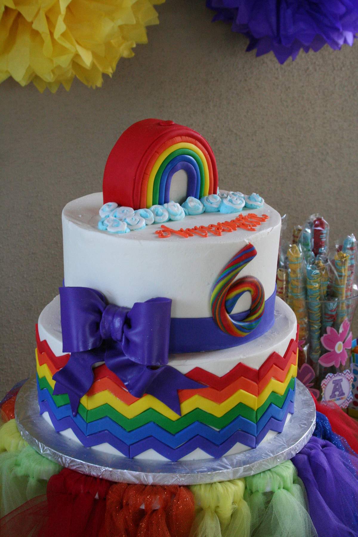 Rainbow Party Birthday Party Ideas | Photo 3 of 25 | Catch My Party