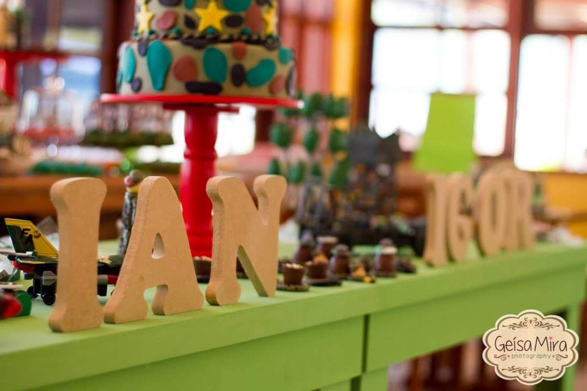 Camouflage Party from Brazil! Birthday Party Ideas | Photo 13 of 45 ...