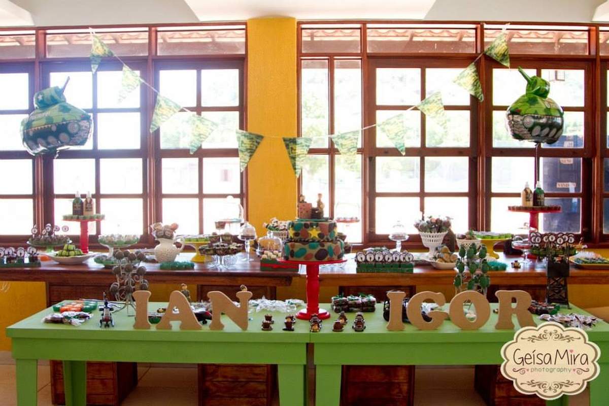 Camouflage Party from Brazil! Birthday Party Ideas | Photo 28 of 45 ...