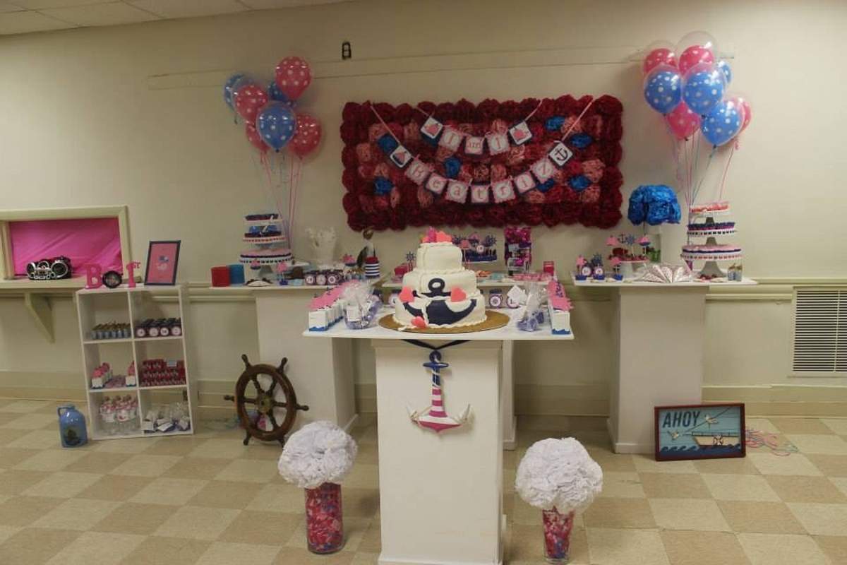 Preppy nautical Birthday Party Ideas | Photo 2 of 55 | Catch My Party