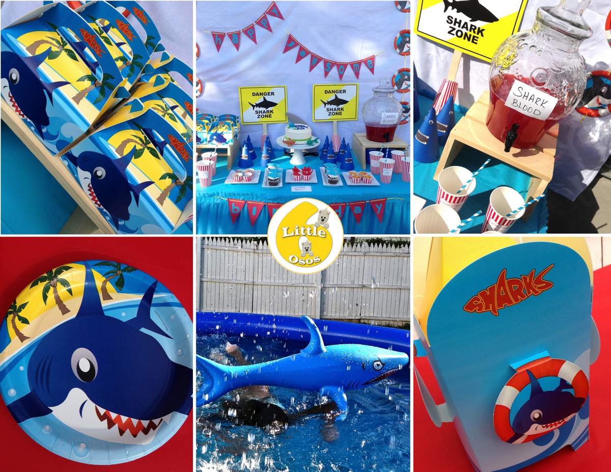 Sharks / Birthday "Joshua's Jawsome 4th Birthday " | Catch My Party