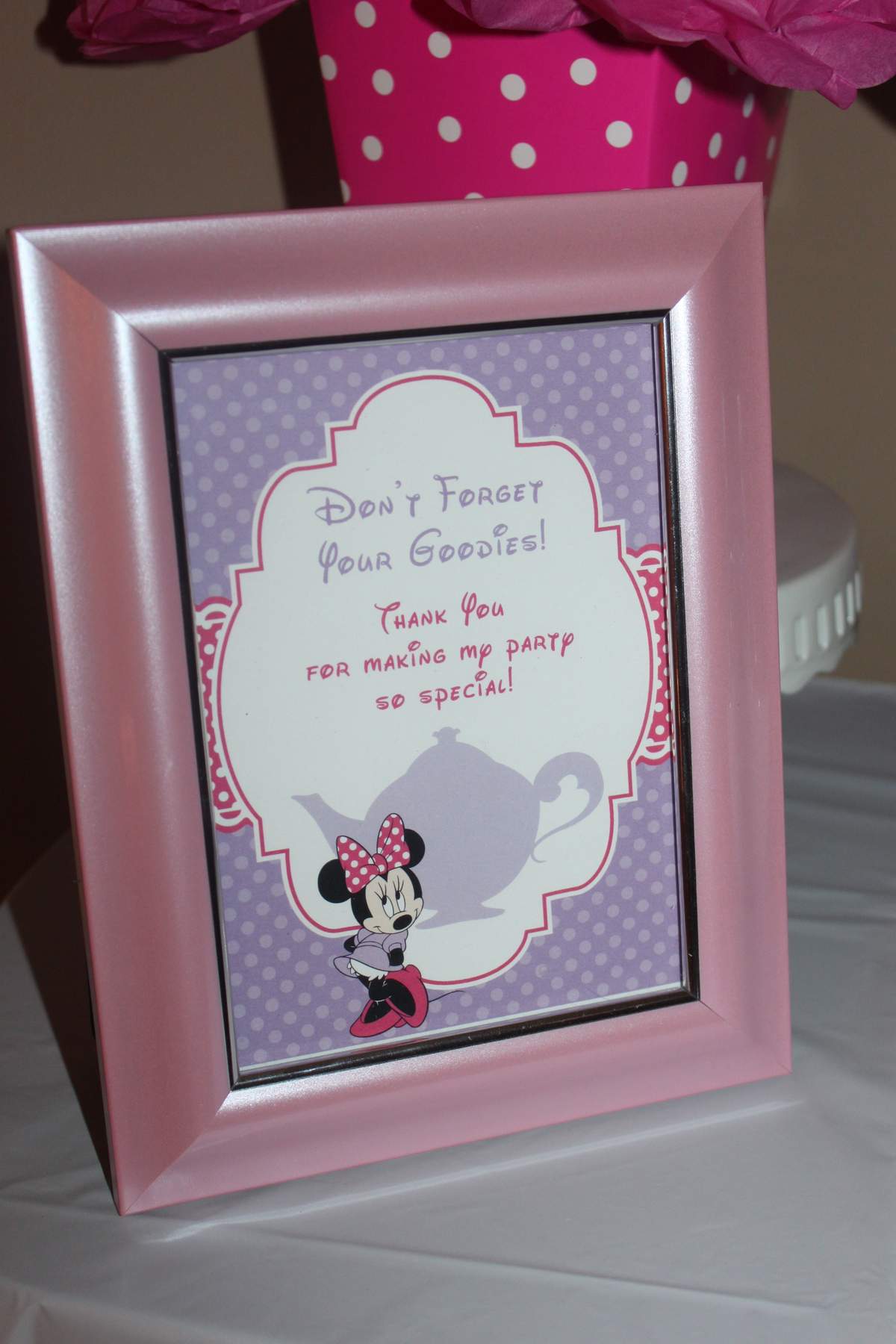 Minnie Mouse Tea Party Birthday Party Ideas | Photo 21 of 26 | Catch My ...