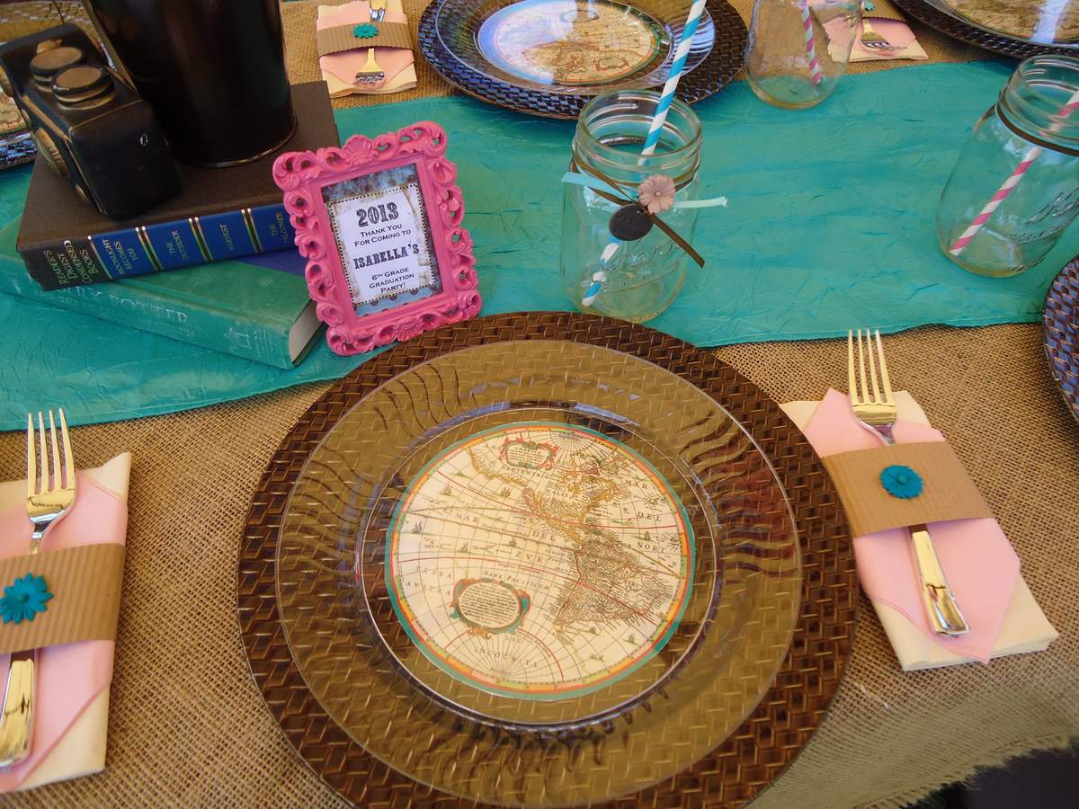 Vintage Travel theme based on "oh, the places you'll go" Graduation/End ...