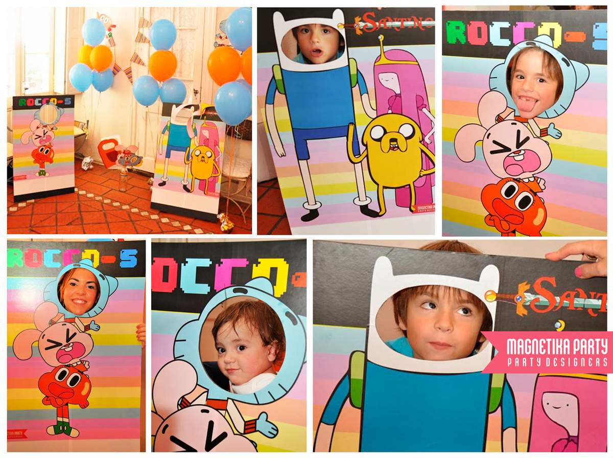 amazing world of gumball / adventure time Birthday Party Ideas | Photo ...