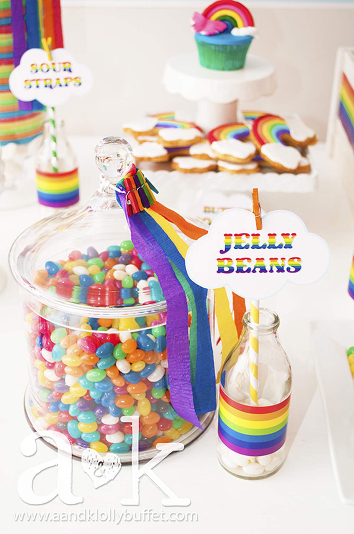 Rainbow Birthday Party Ideas | Photo 12 of 16 | Catch My Party